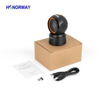 China 1D 2D QR Wireless Hands Free Desk Barcode Scanner With Offline Storage OPOS Compatibility for sale