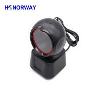 China POS USB Plug And Play Desktop Barcode Scanner With Motion Tolerance Retail QR Payment for sale