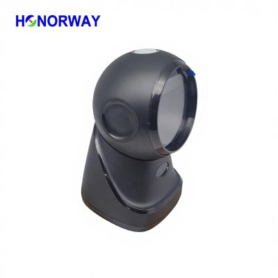 China Omnidirectional Auto Scan Desktop Barcode Scanner QR RJ45 Connection For Retail Logistics for sale