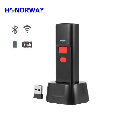 China HW-6320 New Mini Bluetooth 2.4G Wireless Portable Barcode Scanner With Cradle For Inventory And POS for sale