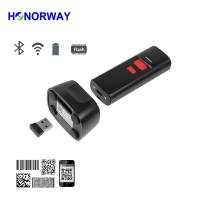 China 1D 2D QR cordless bluetooth communication handheld portable barcode scanner reader with charging base for sale
