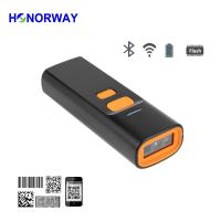 China HW-6320 New Mini Bluetooth 2.4G Wireless Portable Barcode Scanner With Cradle For Inventory And POS for sale