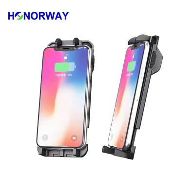 China Honorway 2D QR Phone Holder Portable Barcode Scanner with Bluetooth Cordless Wifi for Android IOS Smartphone Back Clip for sale