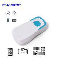 China 2D Bluetooth Wifi IC ID Card QR RFID Reader Portable 2.4G Wireless NFC Barcode Scanner with White Black Color for sale