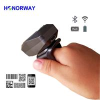 China Bluetooth 2.4G Wireless Hands-free Rechargeable Finger Ring Portable Barcode Scanner with Offline Storage for Warehouse Management for sale