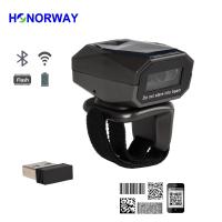 China Honorway 2D QR Wearable Finger Ring Portable Barcode Scanner,Bluetooth&2.4G Wifi USB Dongle&Type C for Inventory for sale