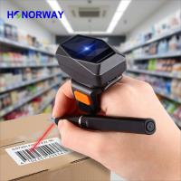 China Bluetooth 2.4G Wireless Hands-free Rechargeable Finger Ring Portable Barcode Scanner with Offline Storage for Warehouse Management for sale