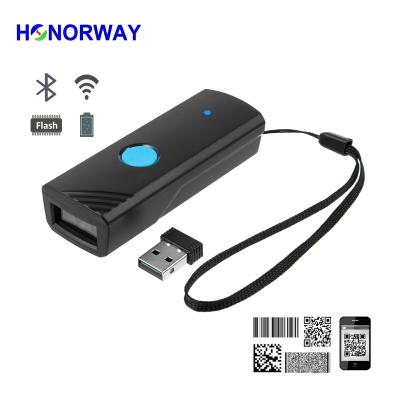 China Customized Best Budget USB Dongle Bluetooth 1D 2D QR Portable Barcode Scanner Reader with Batch Storage&Uploading for sale
