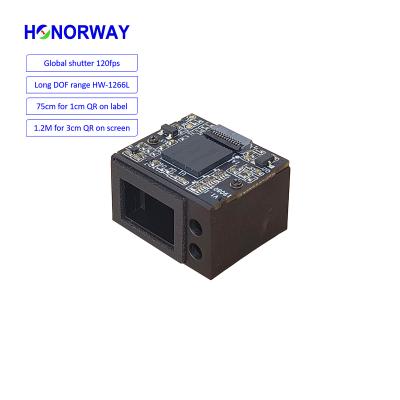 China HW-1266L Customized Long Range DOF QR Code Reader OEM 3-16V Wide Range Power 1D 2D Barcode Scanner Engine for sale