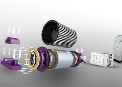 China Permanent Magnet Drive Belt Conveyor Motor 90% System Efficiency 380V for sale