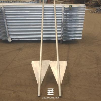 China Hot Dipped Galvanized Fence Post with Wings 40mm x 2900mm for sale
