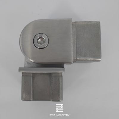China Adjustable Flush Handrail Elbows For Stainless Steel Railing Tube Connector for sale