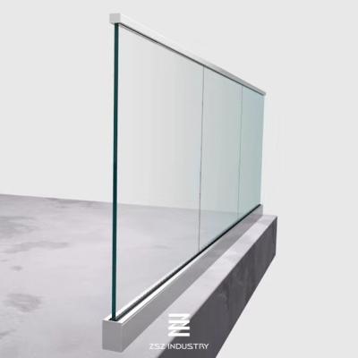 China H100mm X W62mm Aluminium U Section Channel For Stainless Steel Railing Base for sale