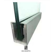 China H100mm X W62mm Aluminium U Section Channel For Stainless Steel Railing Base for sale