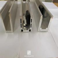China H100mm X W62mm Aluminium U Section Channel For Stainless Steel Railing Base for sale