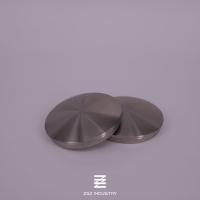 China Dome Shaped Handrail End Caps Silver Color 42.4x2.0mm For Round Tubes for sale
