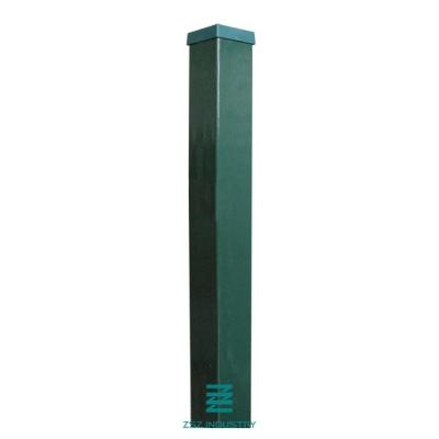 China PVC Coated Iron Metal Fence Posts Square Shape 50x50mm Diameter for sale