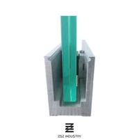 China Aluminum 6063 U Channel For Glass Railing With Anodizing / Powder Coating Surface for sale