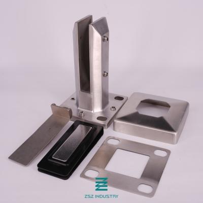 China Satin / Mirror Finish Frameless Glass Spigots Stainless Steel 304/316/2205 Material for sale