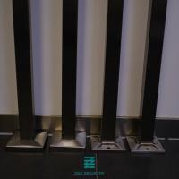China Satin / Mirror Finish Metal Railing Posts  For  Stairs / Terrace / Balustrades for sale
