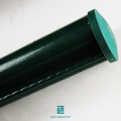 China D Type 48mm X 1500mm Metal Fence Posts With PVC Coating Surface Treatment for sale