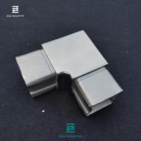China Stainless Steel Elbow Railing Fittings Connectors Square Flush 40x40x2.0mm for sale