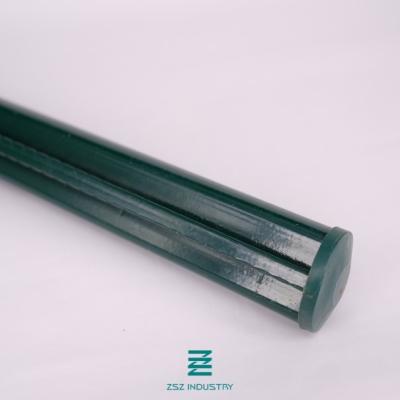 China PVC Coated D Type Metal Fence Posts With Strong Resistance Strength for sale