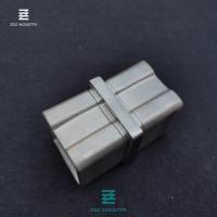 China Satin / Mirror Finish Square Handrail Connector Easy Installation for sale