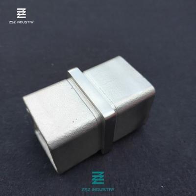 China Stainless Steel Square Baluster Connectors , Stair Rail Connectors 40x40x2.0mm for sale