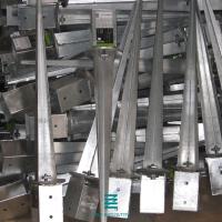 China Hot Dipped Galvanized Fence Fittings Pole Anchor Easy Installation for sale