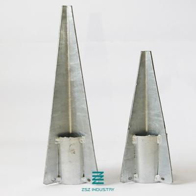 China Hot Dipped Galvanizing Wood Fence Pole Anchor 71mm 91mm 101mm 121mm Diameter for sale