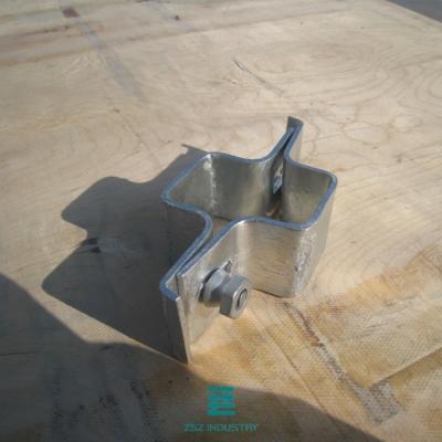 China Hot Dipped Galvanized Fence Fittings Clamp For Fencing Post Anchor for sale