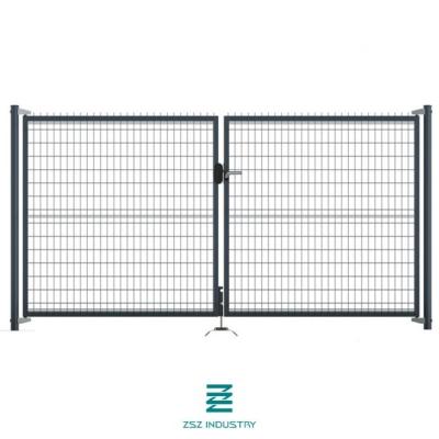 China PVC Coated Garden Fence Gate High Security With Square Mesh Hole for sale