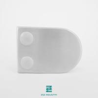 China 45mm X 63mm Square Glass Clamp Fittings For Stainless Steel Railing for sale