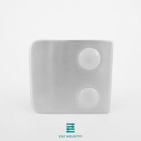 China Flat Mounting Glass Railing Clamps 55mm X 55mm With Excellent Polishing Surface for sale