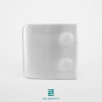 China Square Large Glass Railing Clamps 55mm X 55mm Simple Design For Round Post for sale