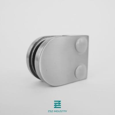 China Small D Glass Railing Clamps Satin Finish / Mirror Finish Easy Installation for sale