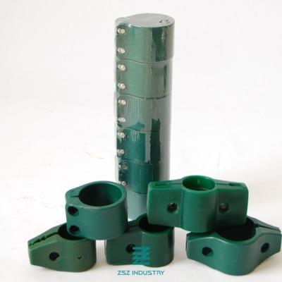 China 60x40mm Wire Fence Clips , Column Anchor Galvanised Fence Fittings for sale