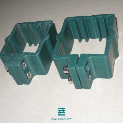 China Pole Anchor Galvanized Fence Fittings Clamp Fence Clip 60x40mm ISO9001 Certificate for sale