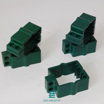 China Galvanized Metal Fencing Railing Column Anchor Clamp 60x40mm Size for sale