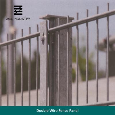 China Farm Galvanised Wire Mesh Panels , Double Rod Weld Mesh Fencing Panels for sale