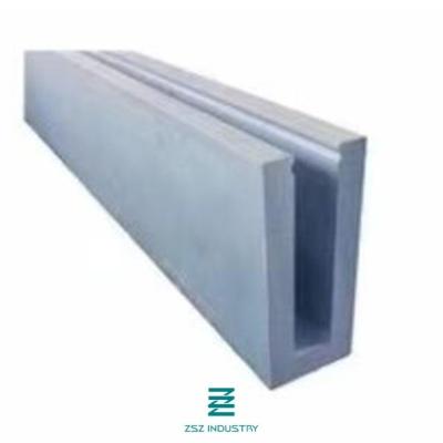 China H100mm X W62mm Alum U Channel , U Shaped Aluminium Channel For Glass Balustrades Base for sale