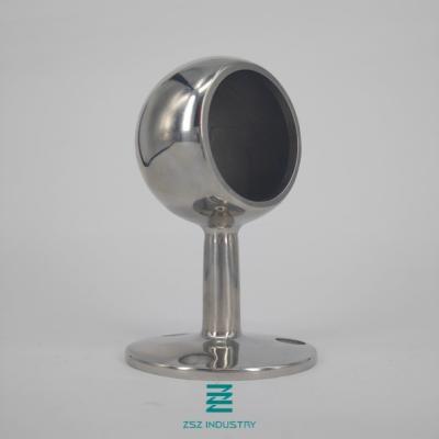 China Stainless Steel 304 Handrail Brackets Ends For Staircase Handrail Wall Bracket for sale