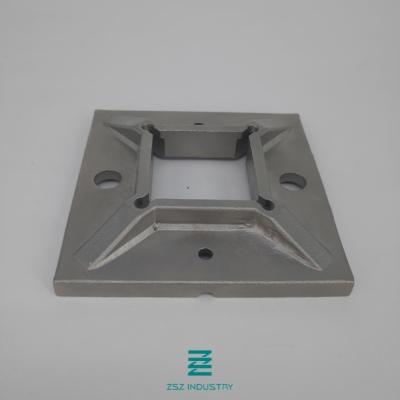 China Square 40x40mm Stainless Steel Post Base Satin / Mirror Finishing for sale