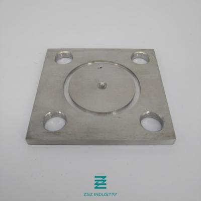 China Home Decoration Square Railing Post Base , Stainless Steel Handrail Post Bas for sale