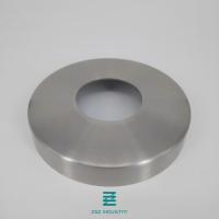 China Satin / Mirror Finishing Metal Railing Posts Round Base With Long Life for sale