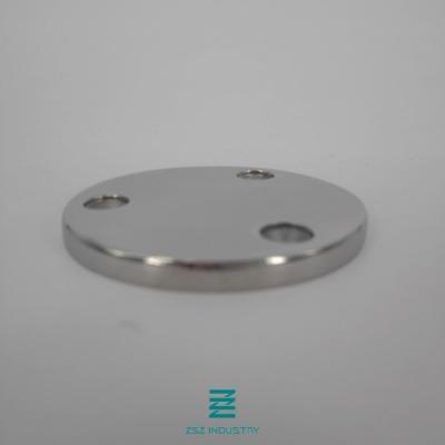 China 42.40mm Steel Balustrade Posts , Flat Mounting Stainless Steel Round Post for sale