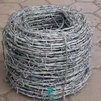 China Barbed Wire Fence Wire Mesh Fence Rolls High Tensile Hot Dipped Galvanized  18-208-15 100m for sale