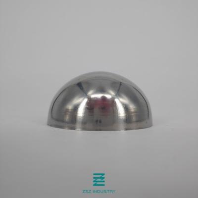 China Dome Shaped Handrail End Caps With Satin / Mirror Surface Treatment for sale