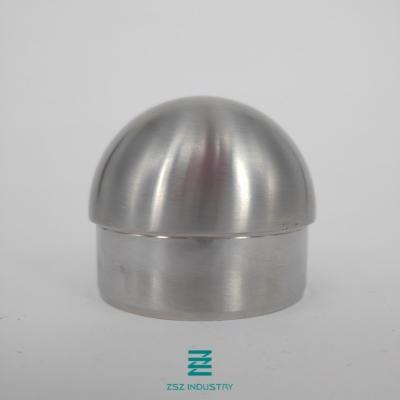 China Stainless Steel Railing Ball End Cap Easy Installation For Round Tubes for sale